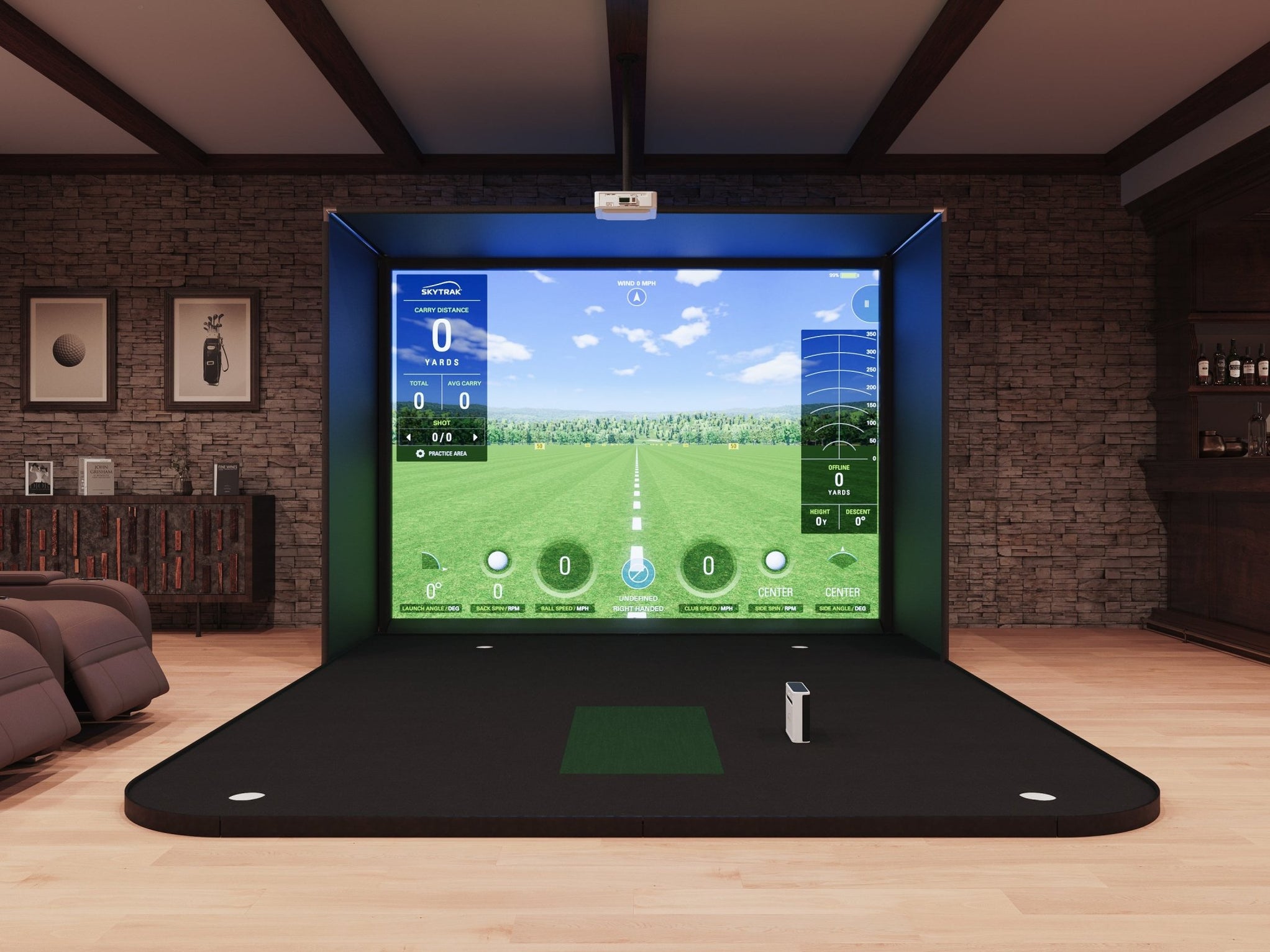 SkyTrak+ Scratch Pro Golf Simulator Package — Scratch Golf